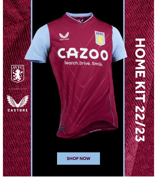 Aston Villa FC Store | Aston Villa Kits, Aston Villa Clothing ...